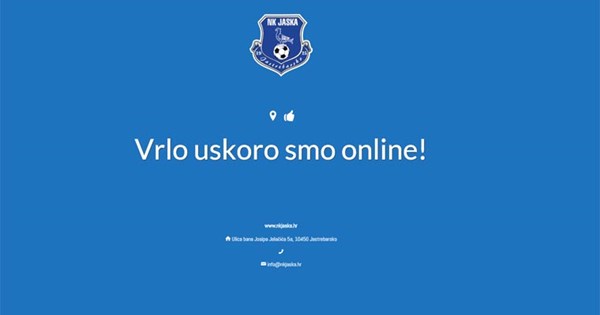 Nogometni klub Jaska od danas i na web-u | Jaska Danas