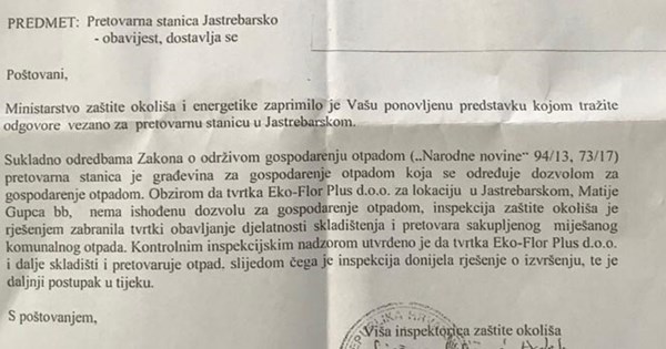 Na pomolu nova afera: Pretovarna stanica Eko-Flora u Jaski radi bez ...